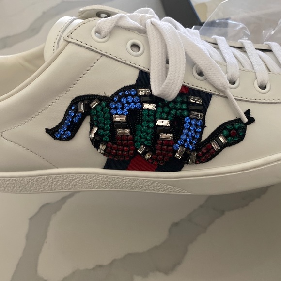 Gucci | Shoes | Authentic Gucci Ace Snake Low Top Sneakers | Poshmark